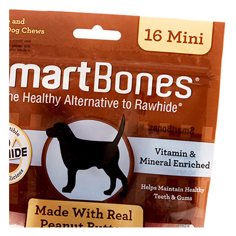 SmartBones Mini Dog Bones Treats Rawhide Free Real Chicken Chew Sticks ...