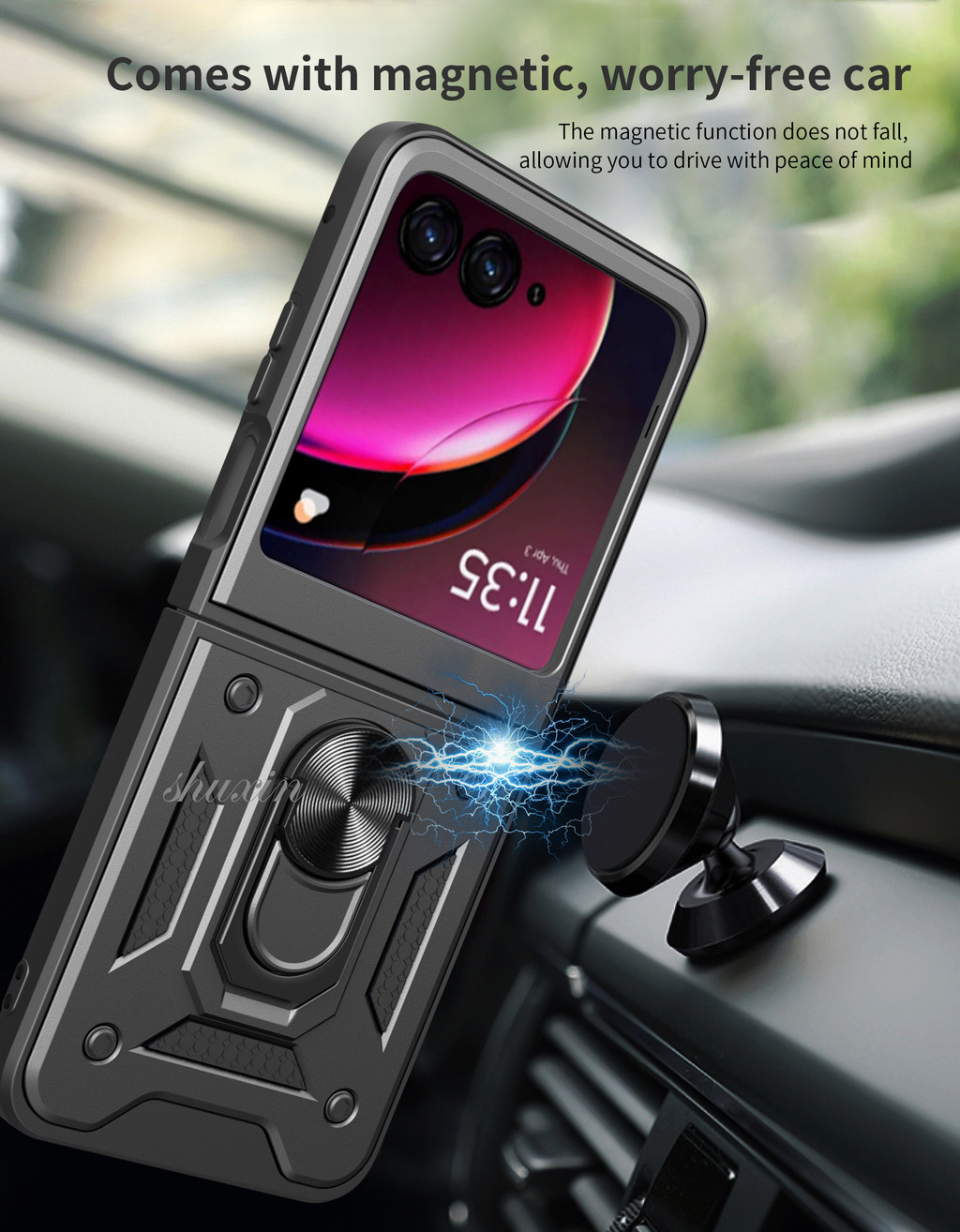 Shockproof Anti Slip Lens Slide Case For Motorola Razr 40 Ultra Razr 50 ...