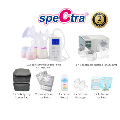 Spectra 9 Plus Portable Double Electric Breast Pump (24/28/32mm ...