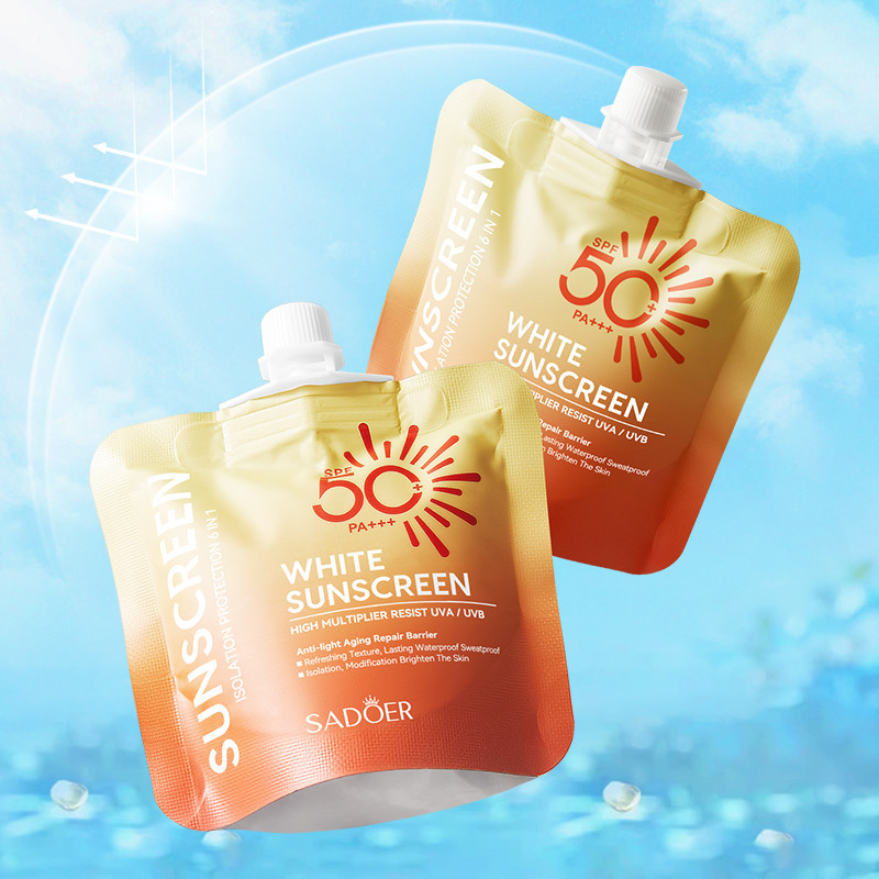 ROREC SADOER SPF50+ PA+++ Whitening Sunscreen High Multiplier Resist UVA UVB AntiLight Aging ...