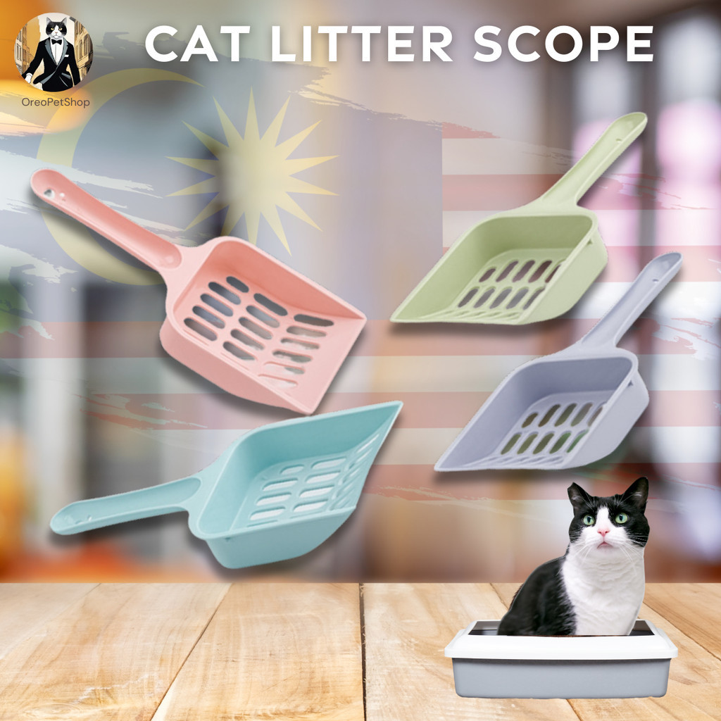 Plastic Cat Litter Scoop Cats Poop Box Toilet Cleaning Tandas Pasir ...