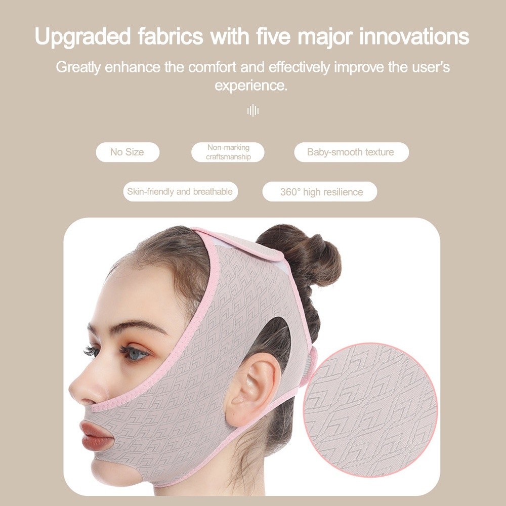Reusable V Line Mask Facial Slimming Strap Double Chin Reducer Chin Up ...