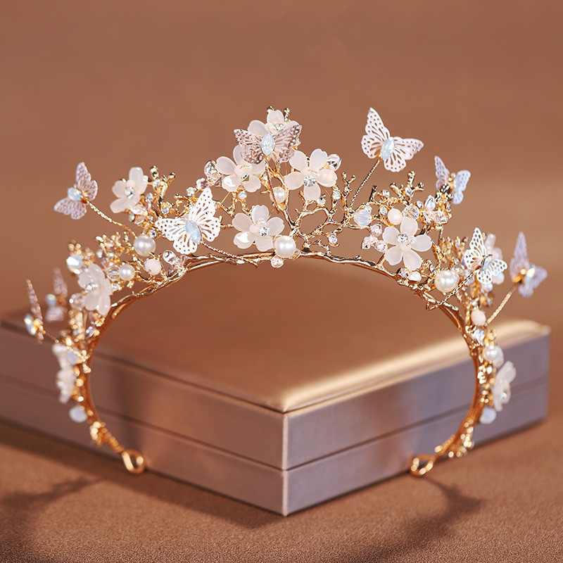 Crystal Princess Tiara Crown Girls Headwear for Party Pageant Debut ...
