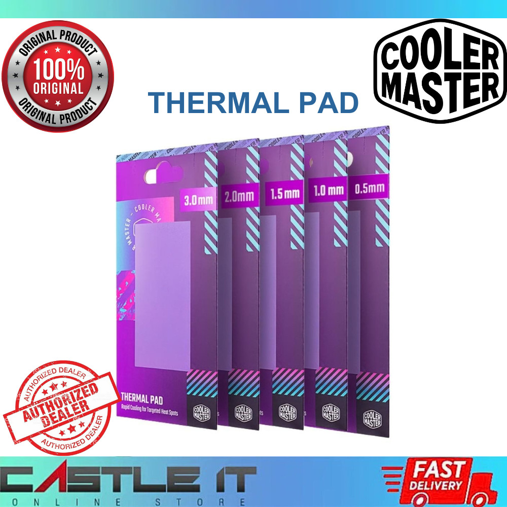 Cooler Master Thermal Pad / PRO 0.5MM 1.0MM 1.5MM 2.0MM 3.0MM Non-Toxic ...