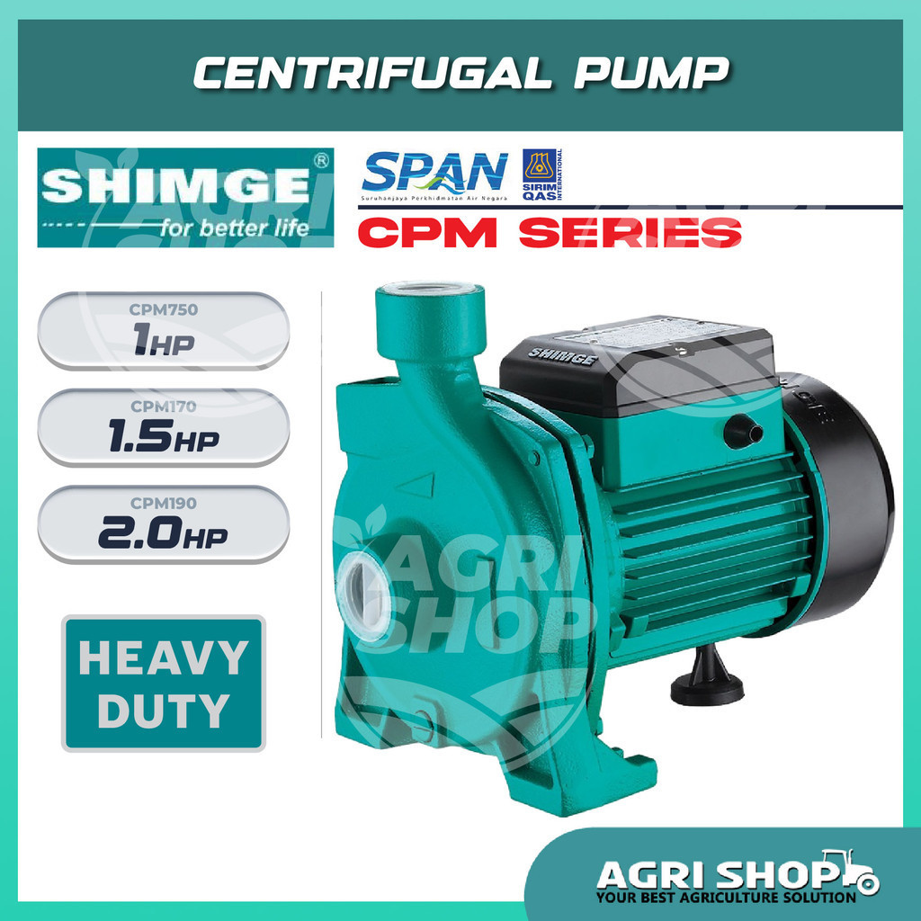 Agrishop SHIMGE CPM Series Surface Pump [ CPM750 / CPM170 / CPM190 ] Centrifugal Water Pump ...