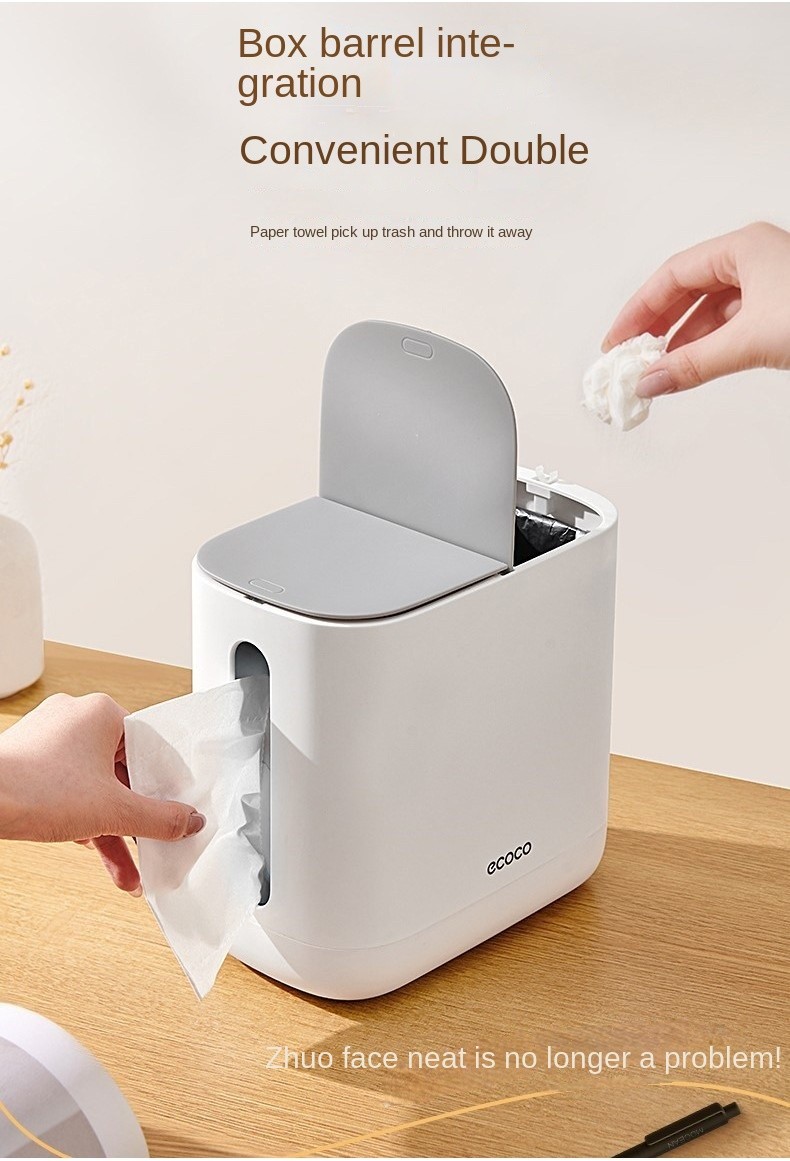 LODER ECOCO Unique Tissue Organizer for Household - Modern Trash Bin ...