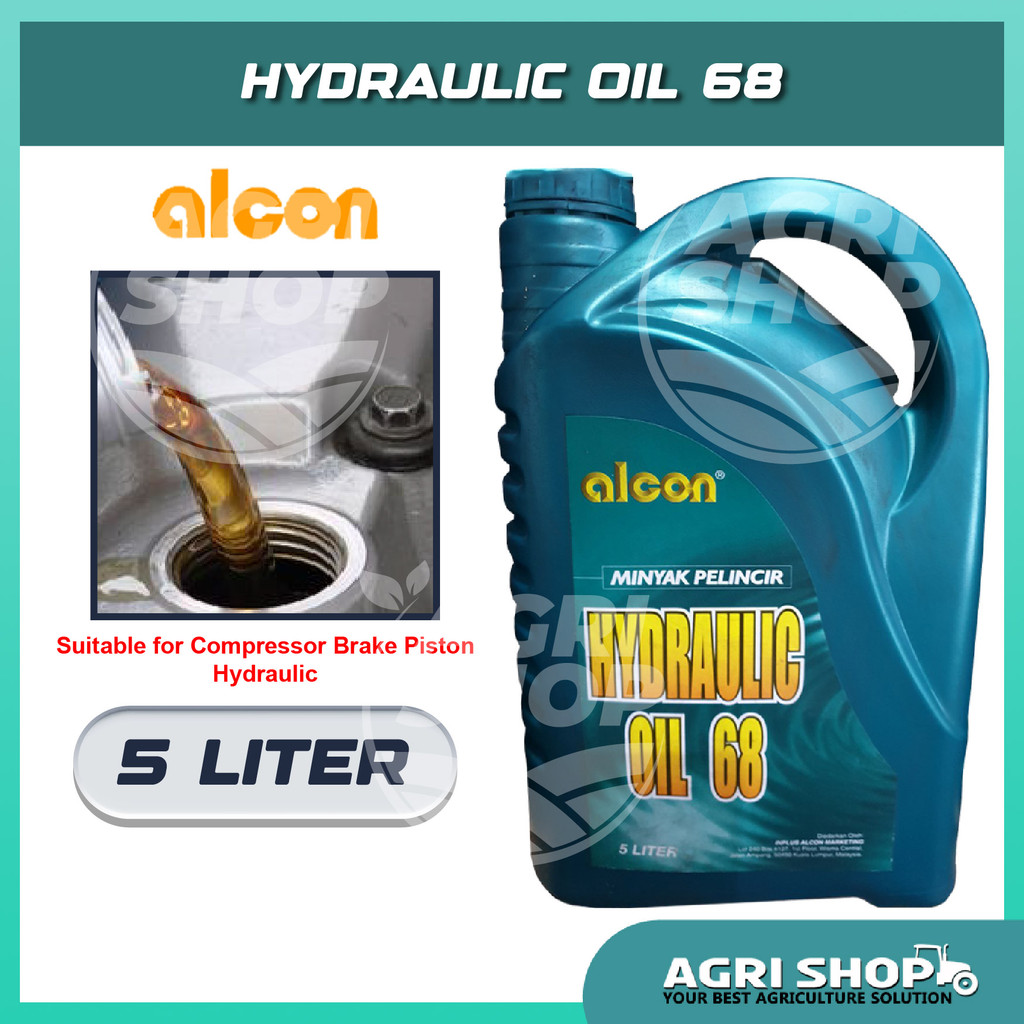 Agrishop Alcon 5 Litre Hydraulic Oil 68 5L (Made in UAE) For Compressor ...