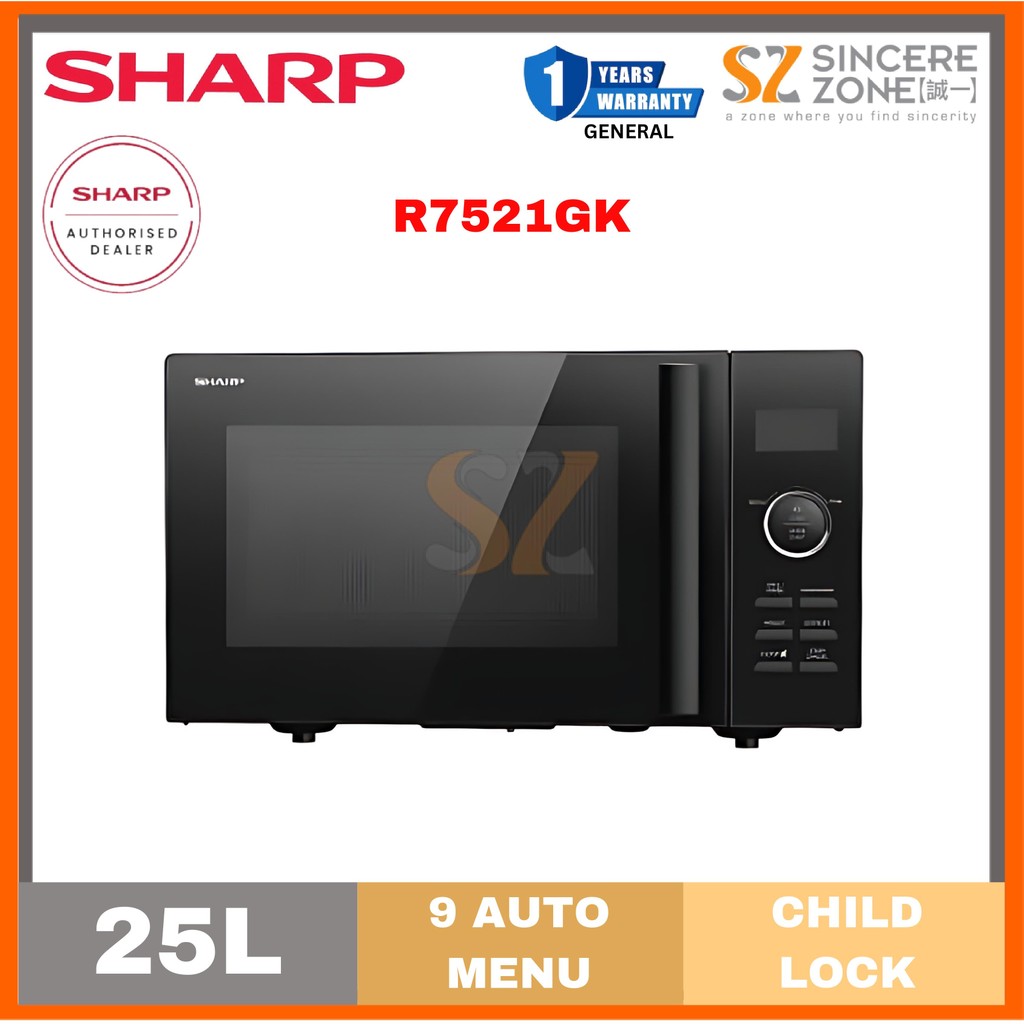 Sharp R7521GK 25L Microwave Oven with Grill (Digital) | Shopee Malaysia
