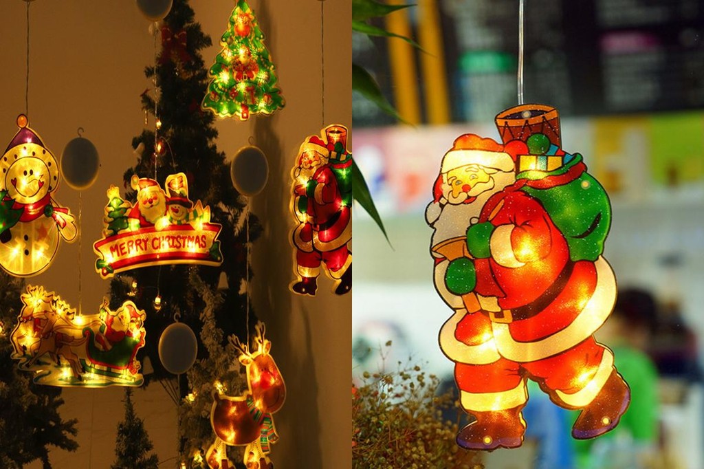 [JU] Christmas Star Lights Holiday Window Decorations Colorful Led ...