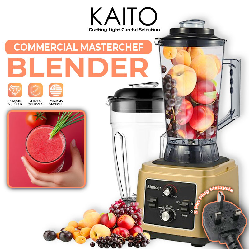 MASTERCHEF Commercial Highspeed Blender 2800W Heavy Duty Kitchen ...