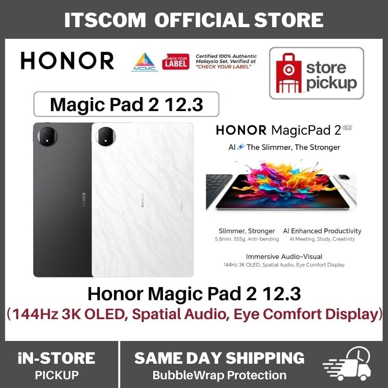 HONOR MagicPad2 | 12.3inch 144Hz 3K OLED Screen | AI Enhanced Productivity | Immersive Audio ...