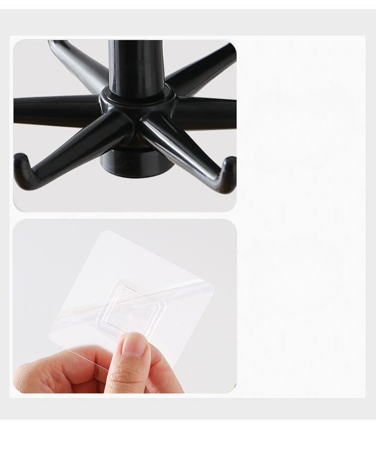Home Storage Kitchen Hook Hexagonal Rotating Hook 360 Degree Rotating ...