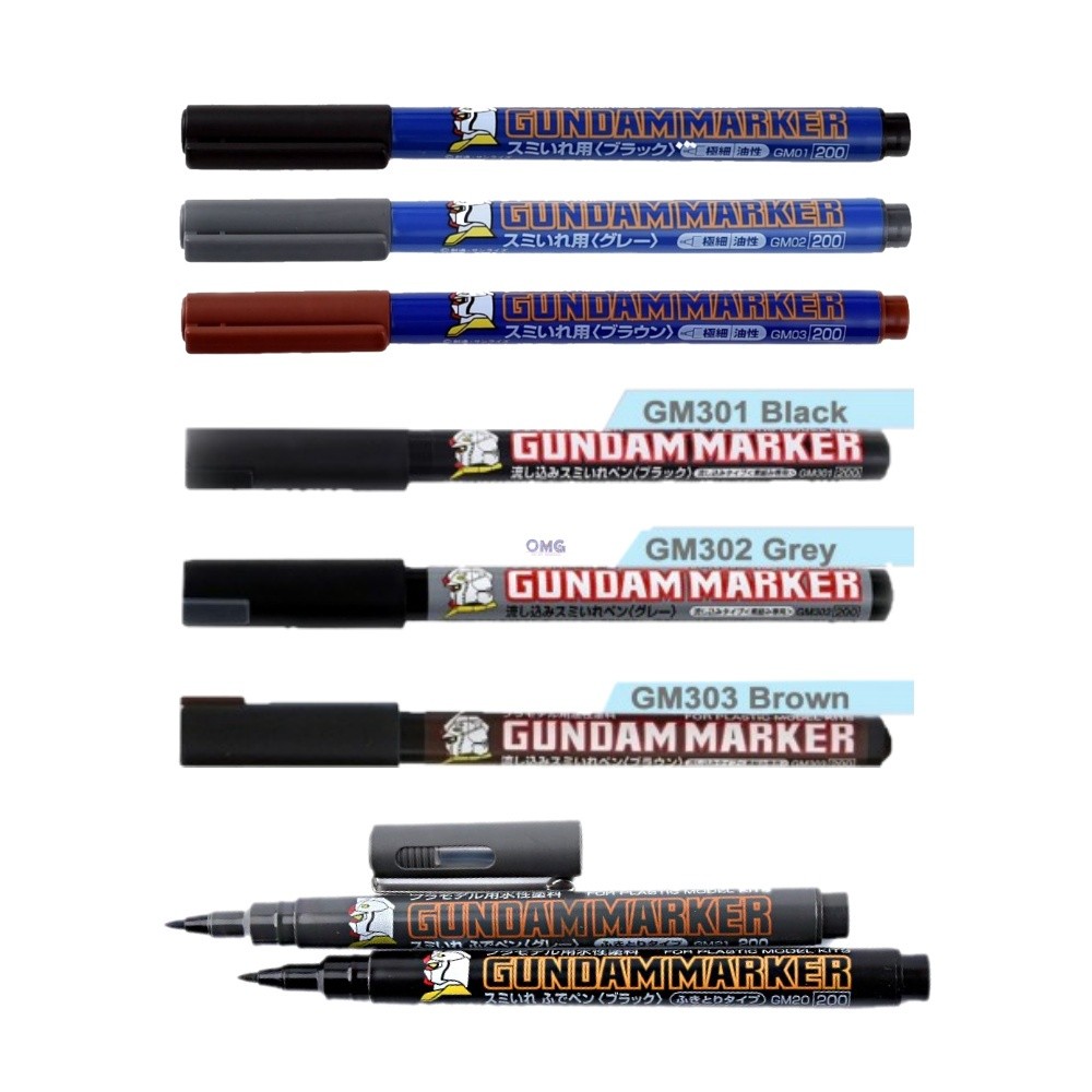 Gundam Lining Pen Mr. Mr Hobby GM01 GM02 GM03 GM301 GM302 GM20 GM21 Mr ...