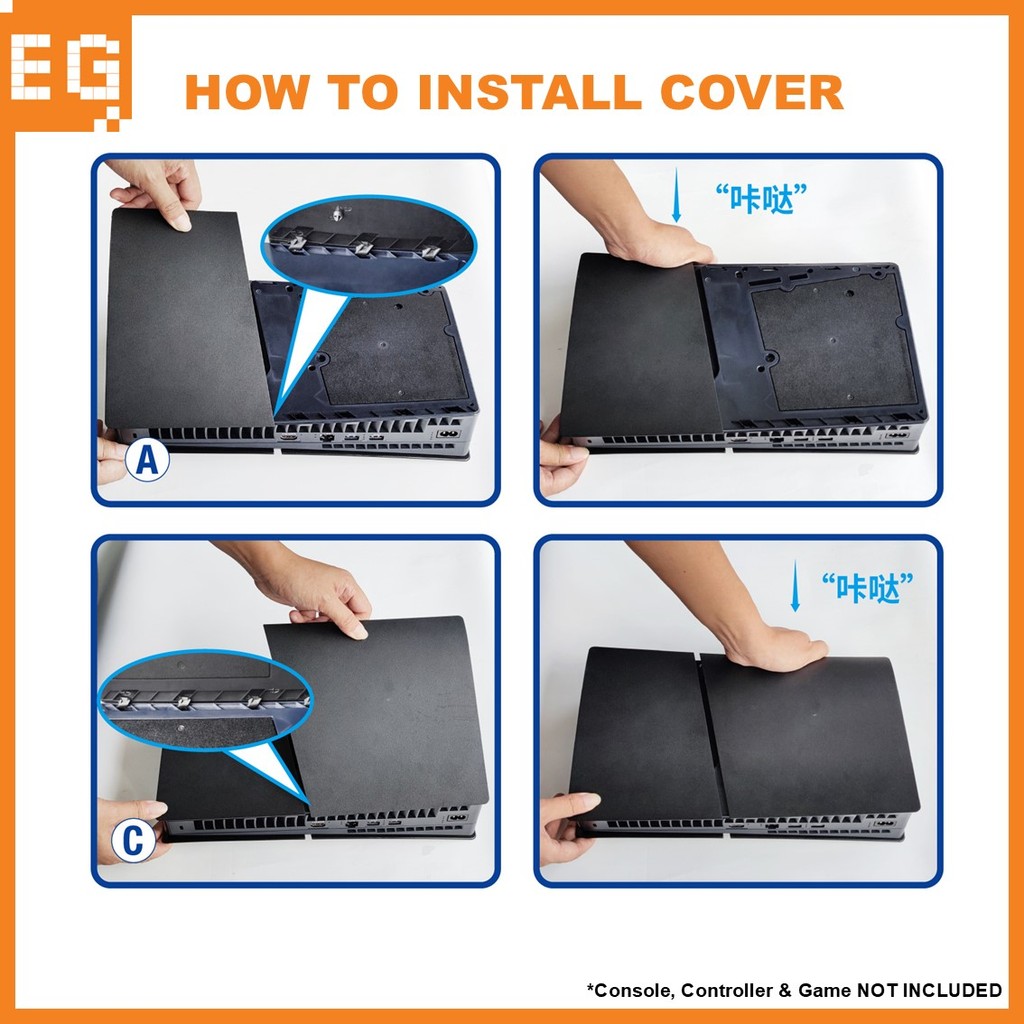 PS5 Slim Faceplate Disk Version & Digital Version Cover for PlayStation ...