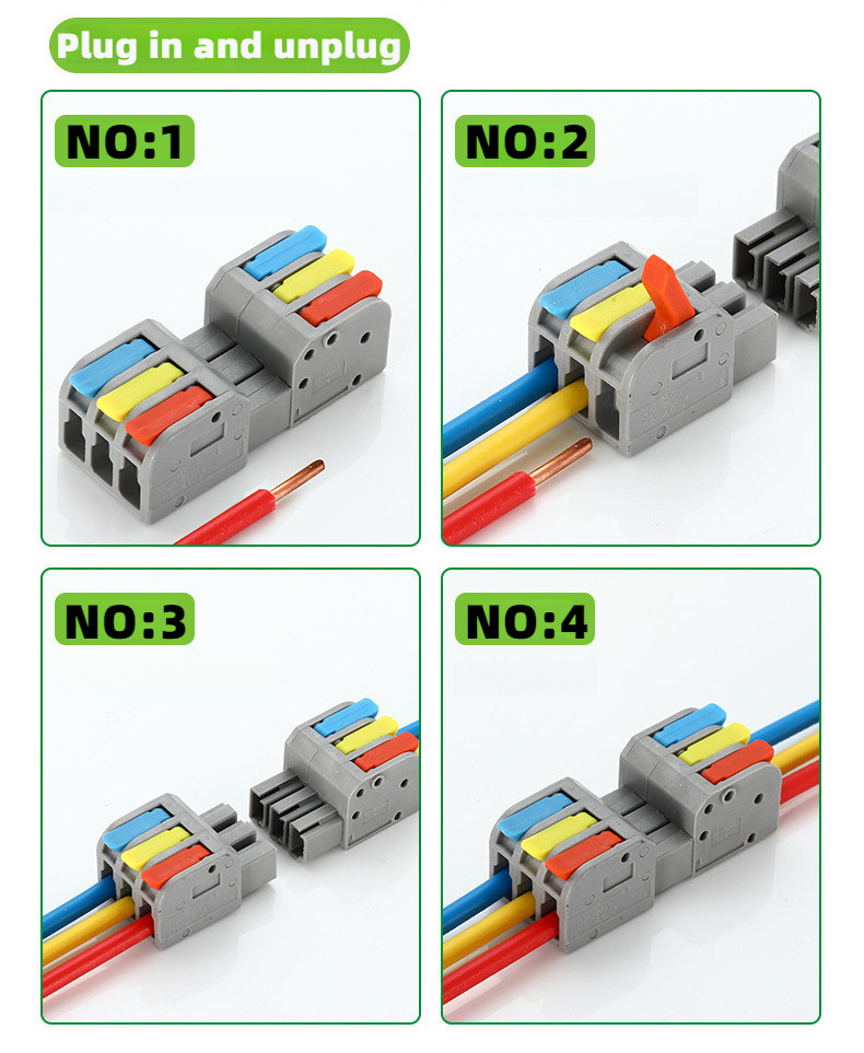 Lesu Quick Connection Terminal Can Splice Wire Connector Two-In Two-Out ...