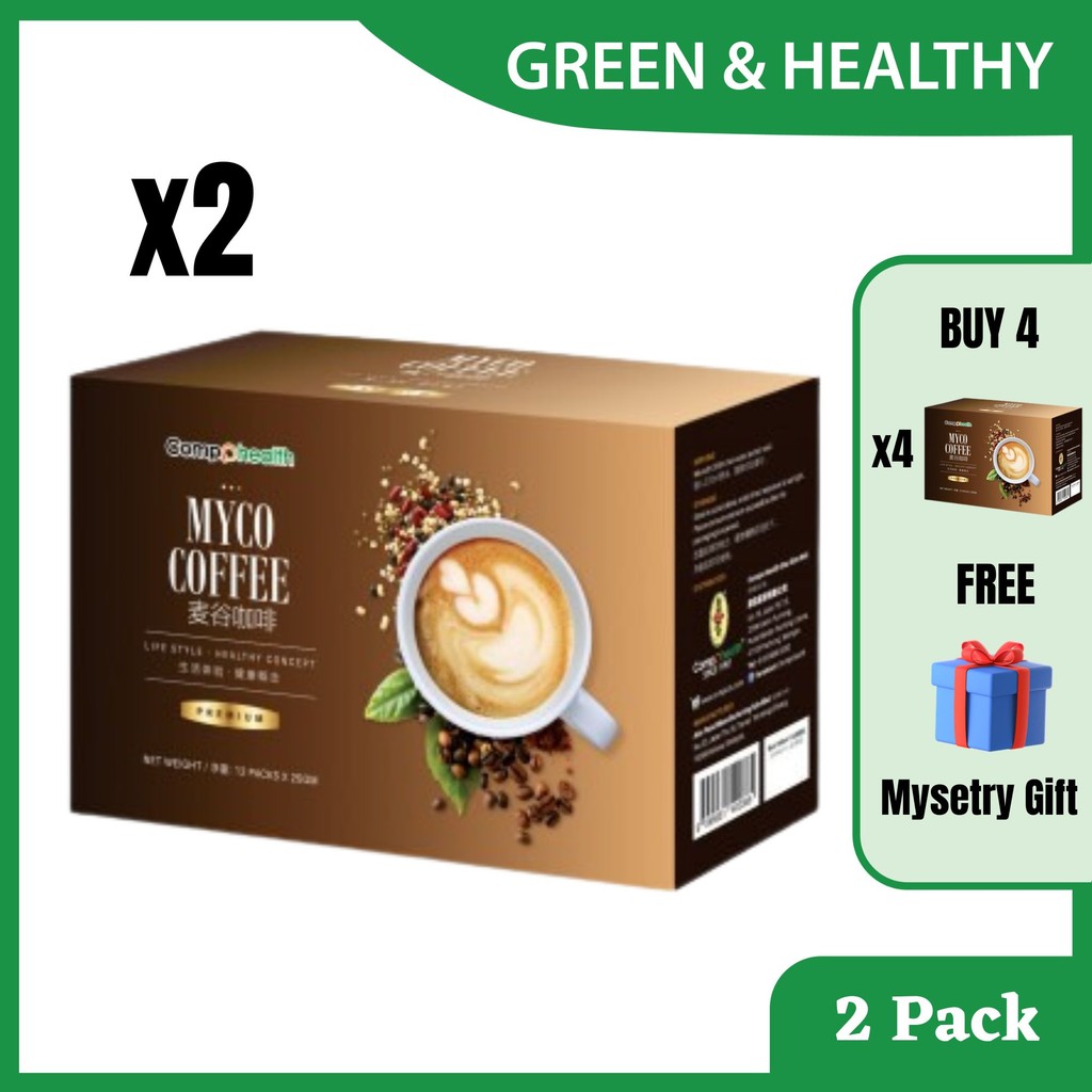 [twin pack] COMPO HEALTH - Myco Coffee, Original 麦谷咖啡 (30g x 12 packs ...