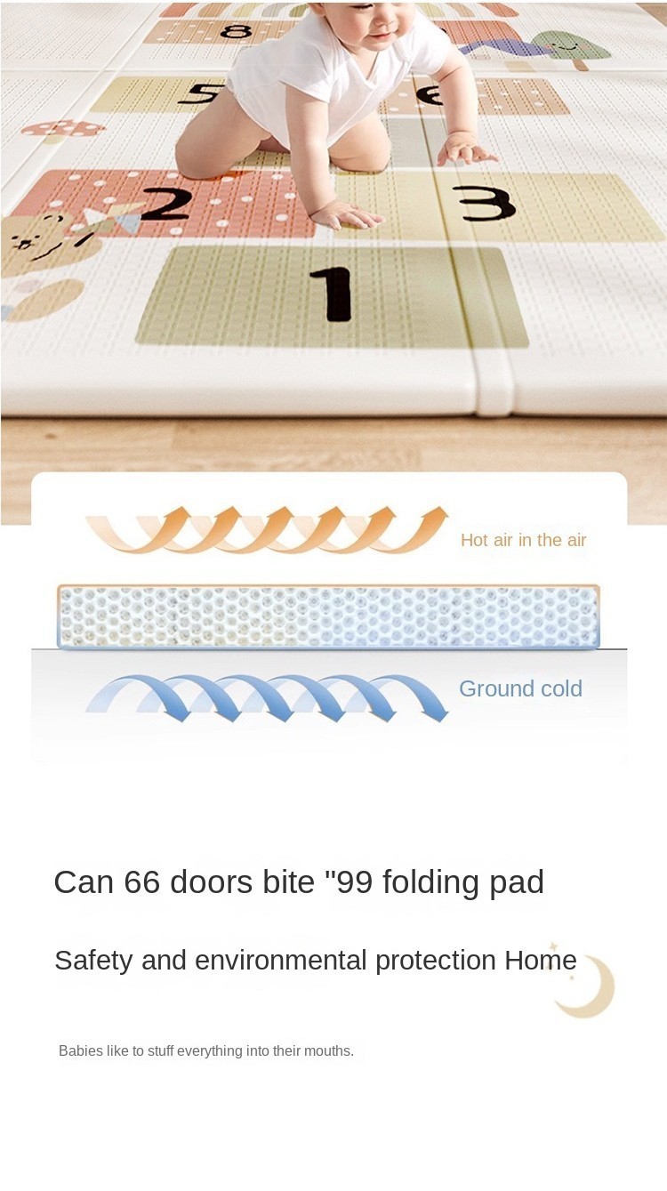 Baby Play Mat, Foldable & Waterproof Play Mat for Floor, Reversible ...