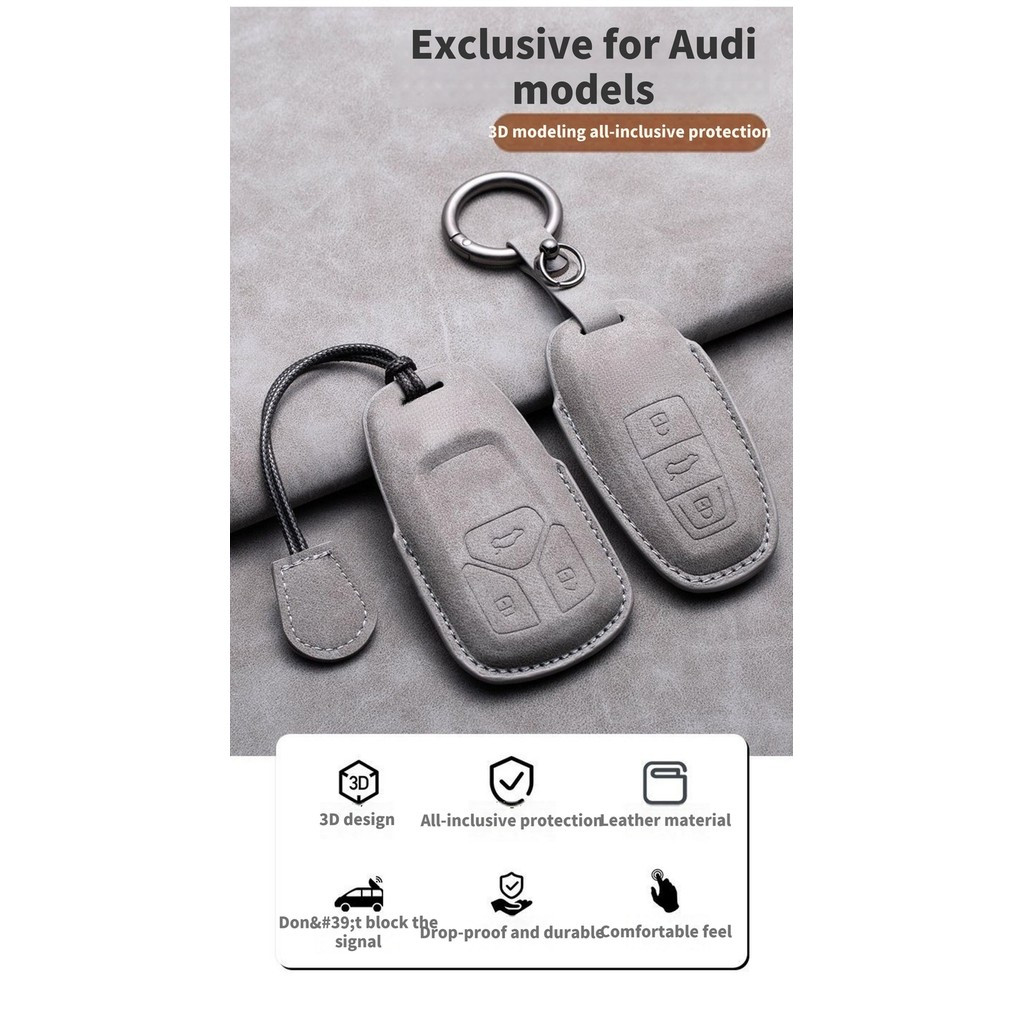 Audi TT A4 Q5 A3 A5 Q3 A6 C5 Q7 A7 RS Car Keychain Car Key Cover ...