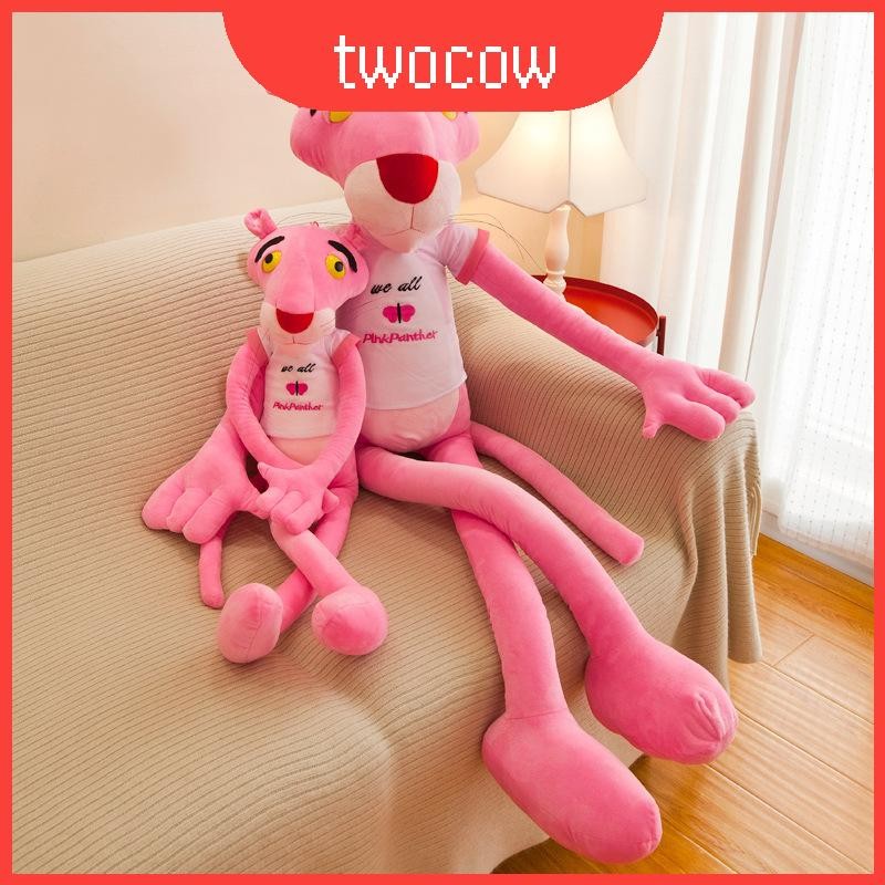 Full Pink Fluffy Panther Plush Toy, Detailed Design With Neat Stitching ...
