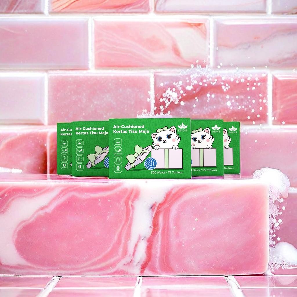【10 Pack】Dinomi Table Tissue Soft Facial Tisu 75pulls*4ply=300pcs ...