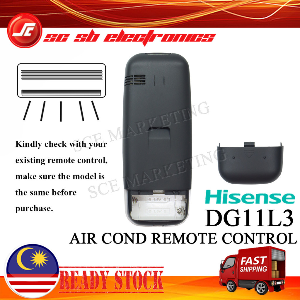 ORIGINAL HISENSE AIRCOND REMOTE REPLACEMENT FOR HISENSE AIR COND ...