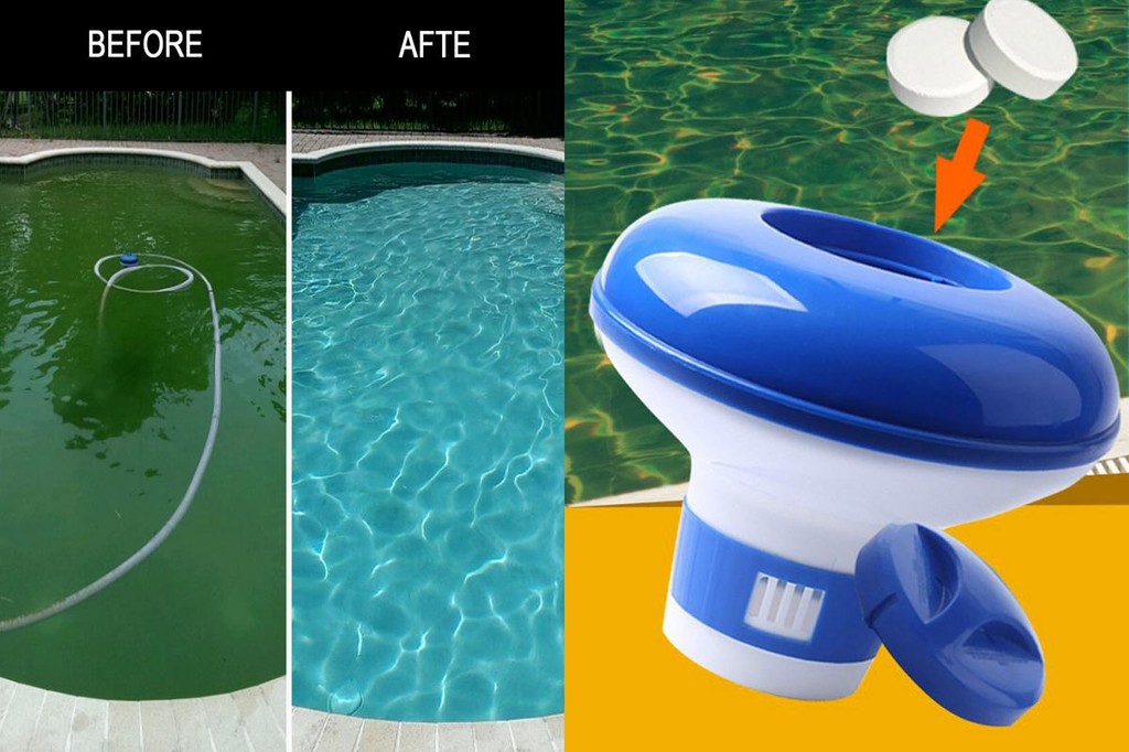 Swimming Pool Doser Swimming Pool Sanitizer 100g Chlorinating Tablets ...