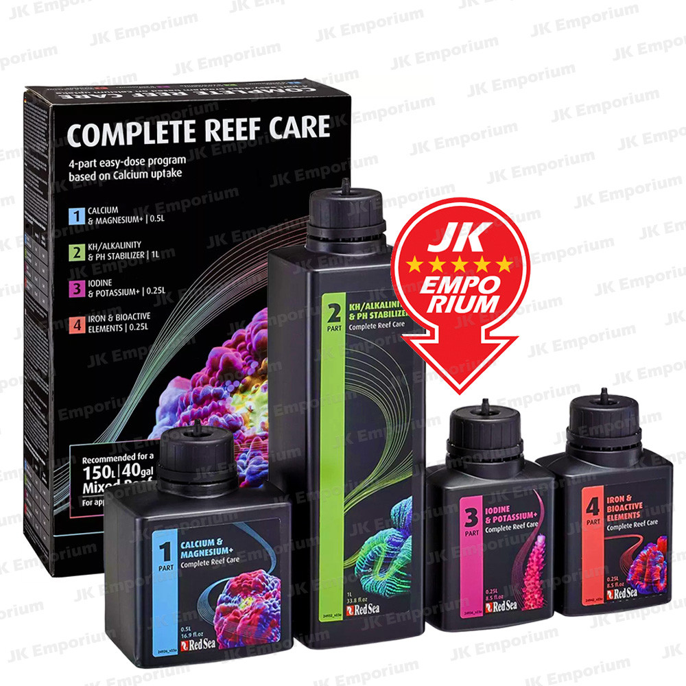 Red Sea Complete Reef Care 4 Part Easy-Dose Program 150L 300L 600L ...