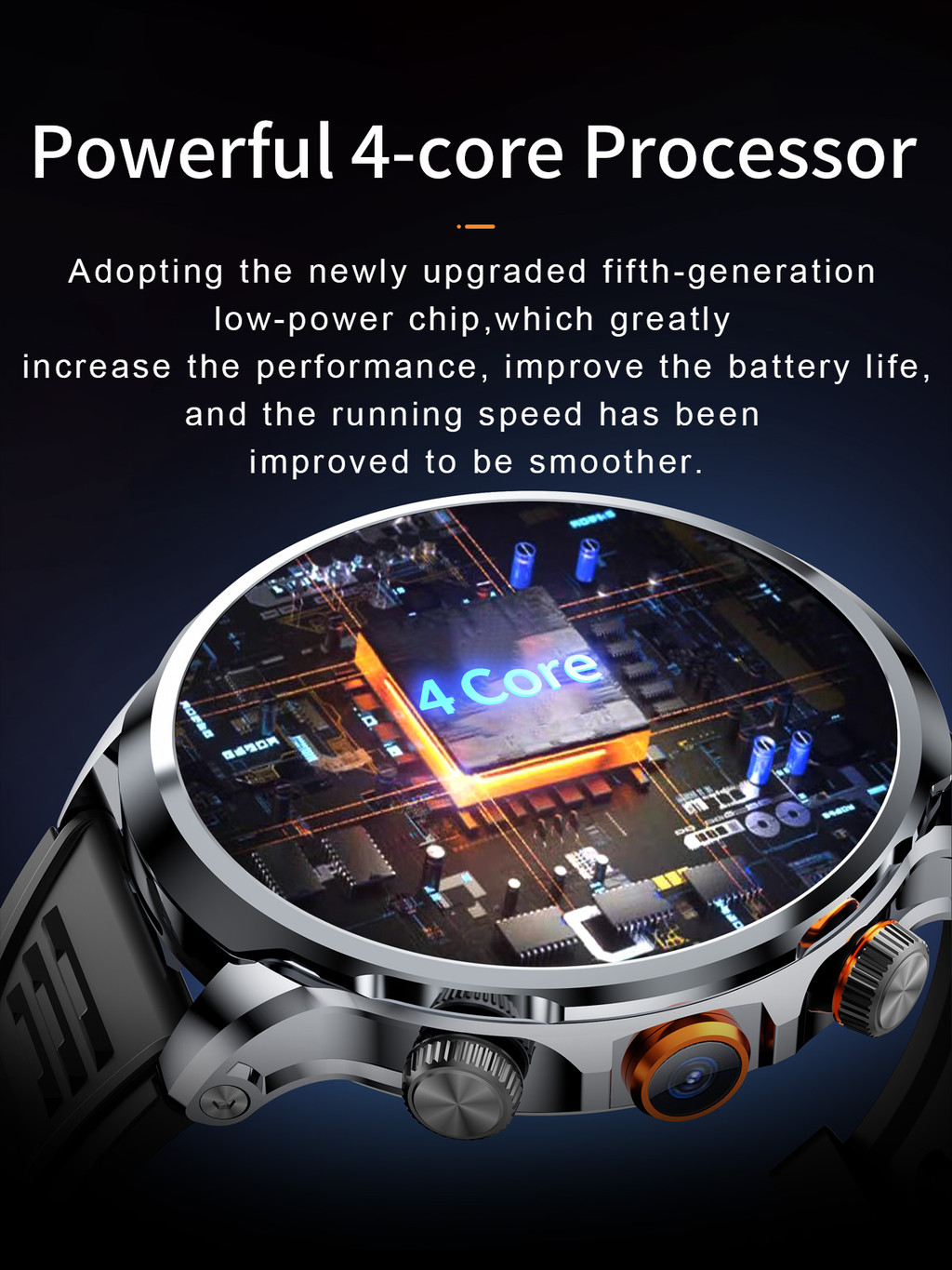 4G/5G Android Smart Watch With SIM Card WiFi 128G H18 Smart Phone Watch ...