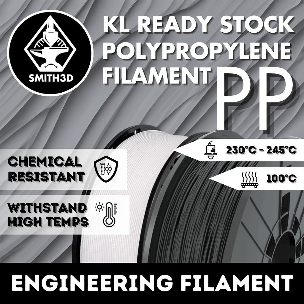 Smith3D PP Filament 1.75mm 1KG , Polypropylene Filament Engineering ...