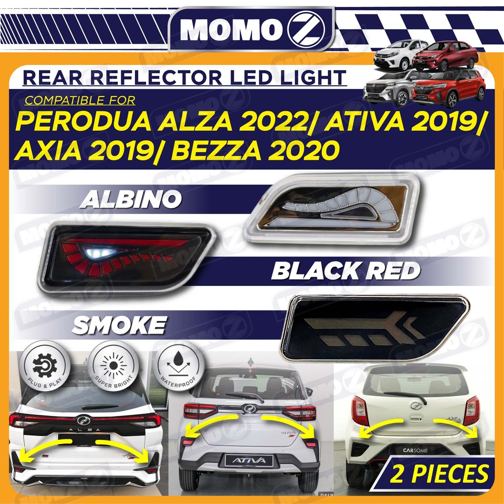 Car Rear Bumper Reflector Light Perodua Bezza 2020 - 2024 Alza 2022 ...