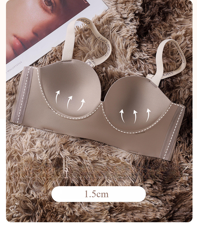 High quality small breast push up bra Seamless, no steel ring ...