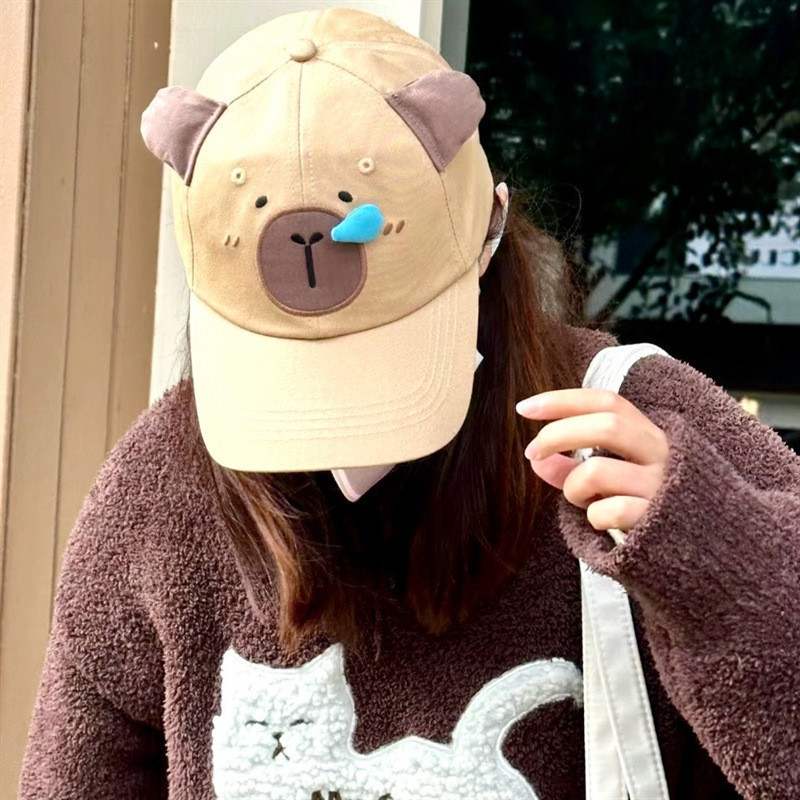 Cute Sanrio Hats Cartoon Pig Baseball Cap Snotty Capybara Student Hats ...