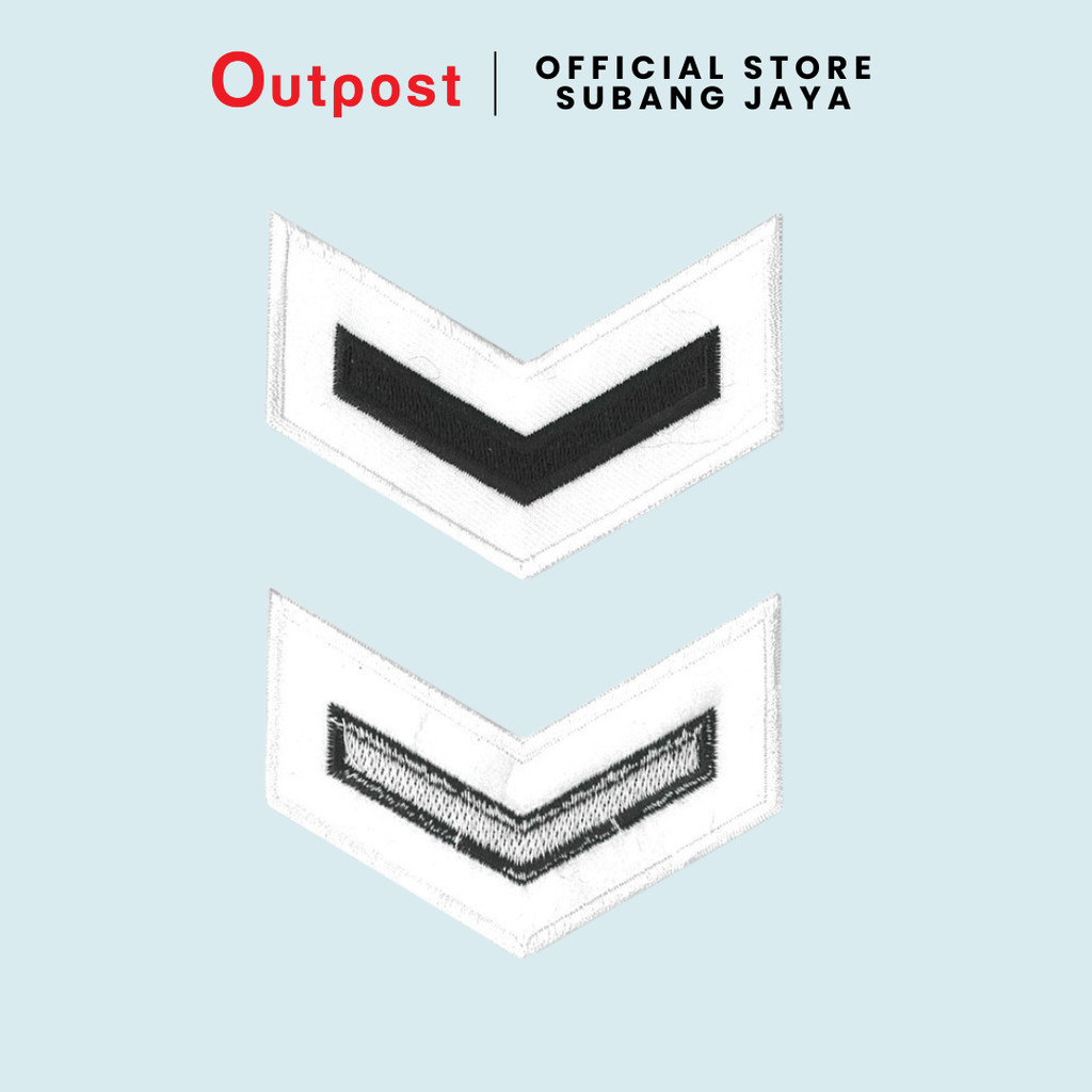 Outpost Badge Stripe Embroidery / Lencana Pangkat Belia Sulam Bulan ...