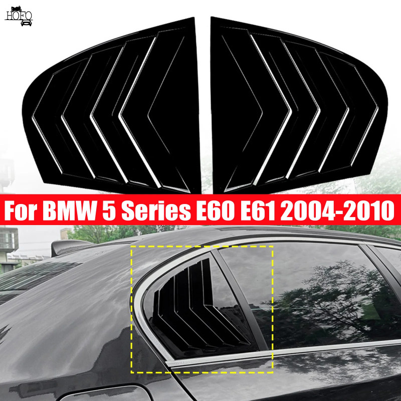 Rear Triangle Window Shade Spoiler Bodykits For BMW 5 Series E60 E61 ...