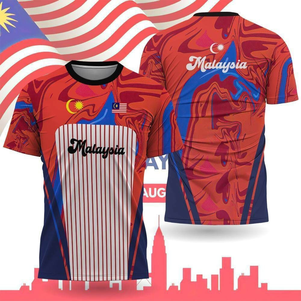 Merdeka 68th Anniversary T-Shirt Malaysia Material Merdeka 2025 T-Shirt ...