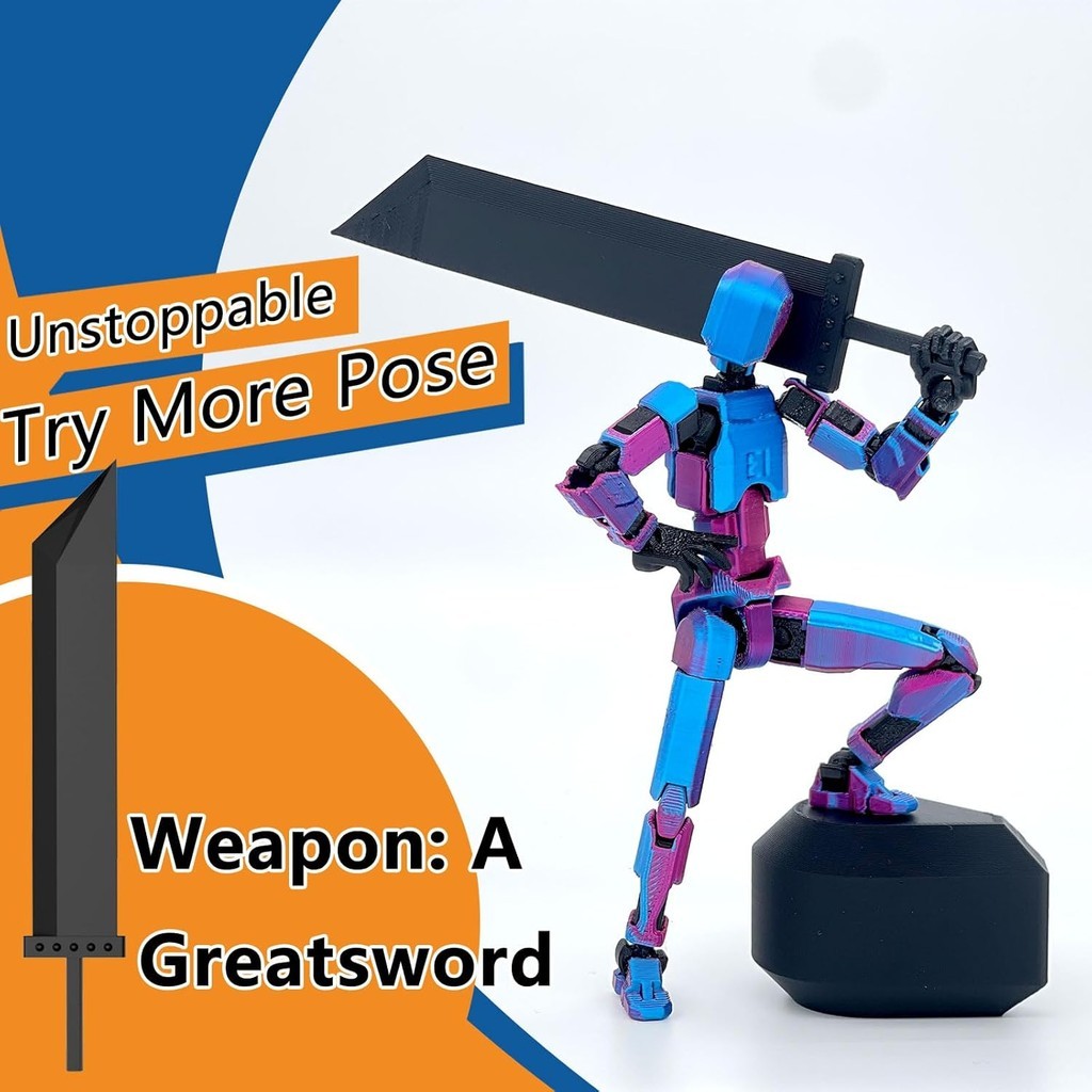 【Need to assemble】T13 Greatsword Titan Action Figure – Build-Your-Own ...