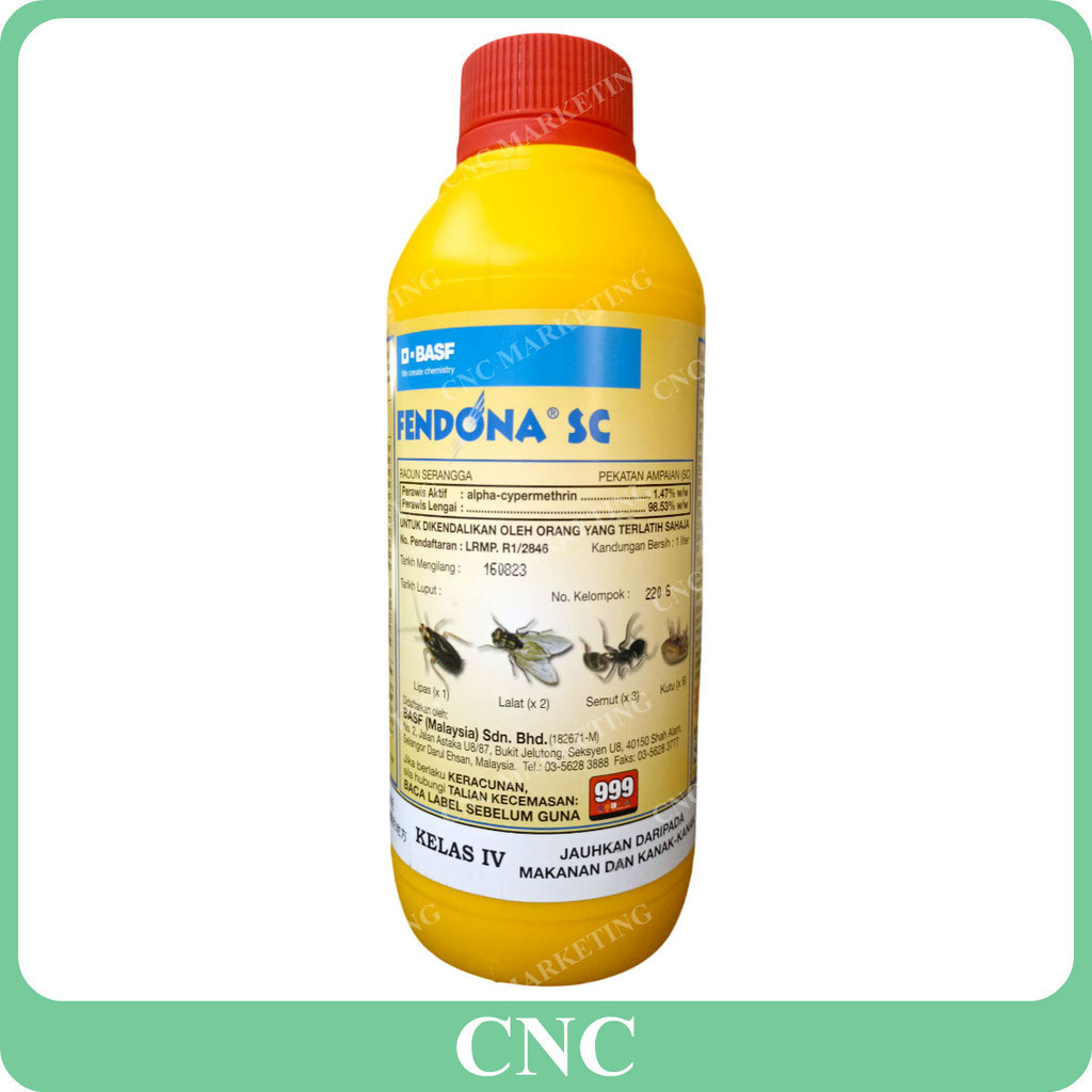 1L Fendona SC BASF Racun Serangga Alpha-Cypermethrin 1.47% Lipas Lalat ...
