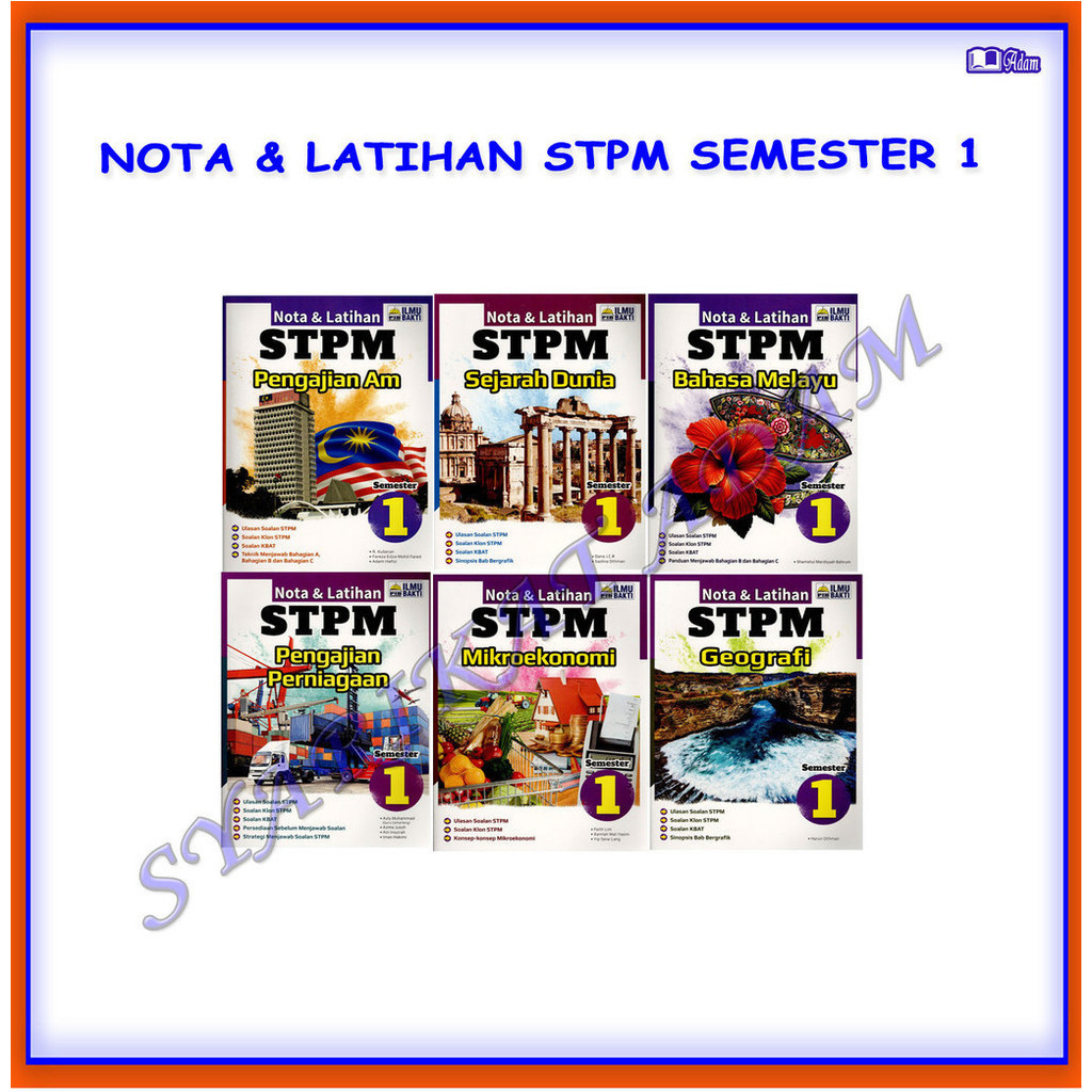[ADM] BUKU RUJUKAN NOTA & LATIHAN STPM SEMESTER 1-2024 | Shopee Malaysia