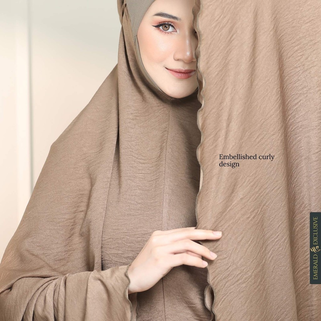 SARA Telekung Premium by Emerald Exclusive [Ironless Satin Umrah Travel Bag Anti Kedut Haji ...