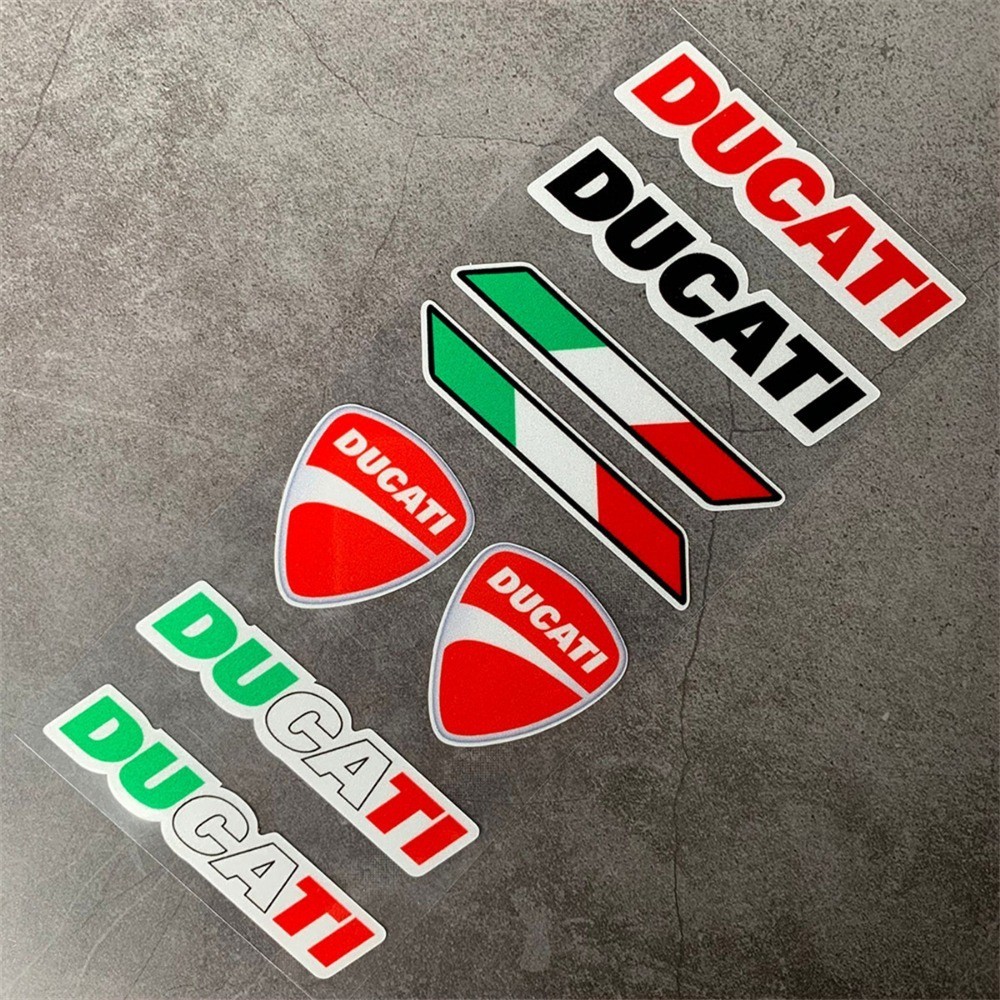 Ducati Motorcycle Helmet Stickers Front Windshield Side Body Modified ...