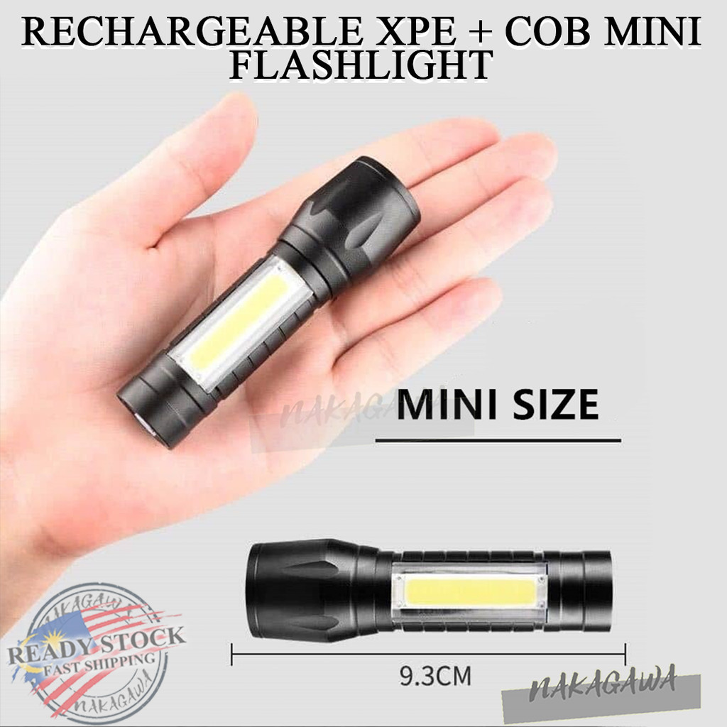USB RECHARGEABLE LED MINI FLASHLIGHT / TORCHLIGHT - 2 IN 1 FLASHLIGHT ...