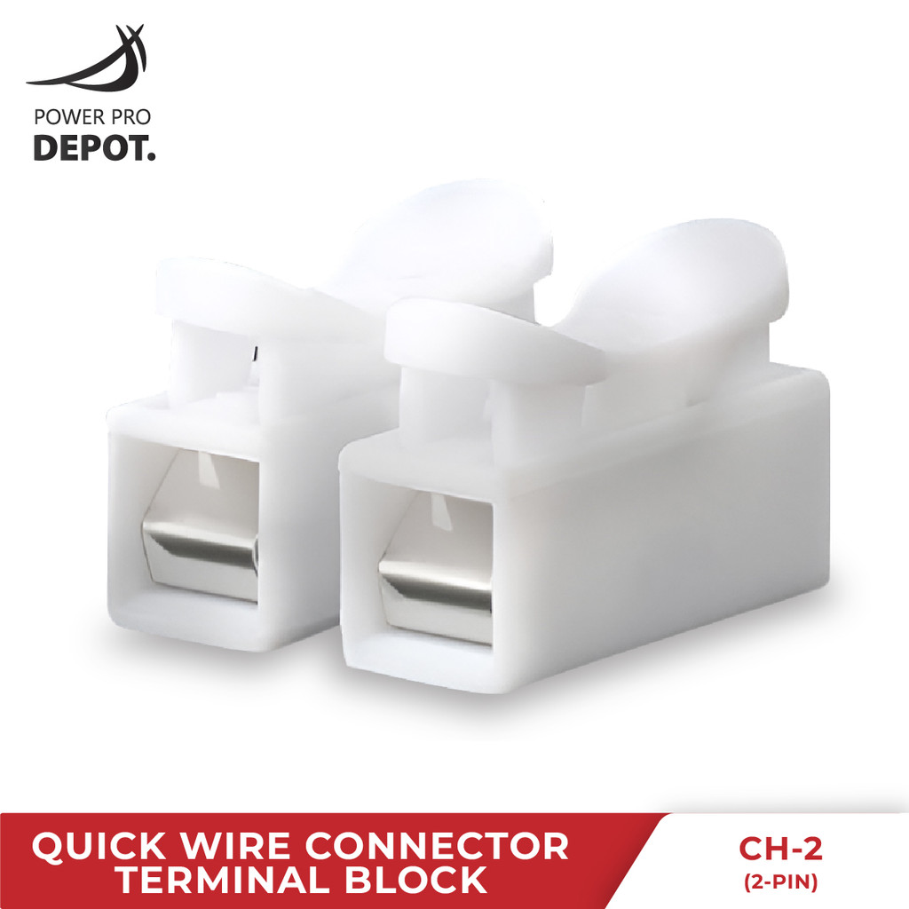 2 Pin Electrical Connector Wire Cable Connector Terminal Block Quick ...