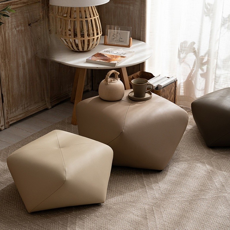 COC Octagonal COC Solid Family Wood Living Room Sofa Bench Entrance For ...