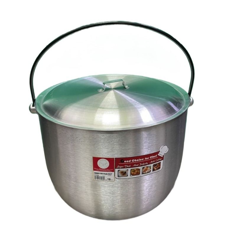 EAGLE Aluminium Deep Frying Pot Heavy Duty Fried Chicken Pot Ayam ...