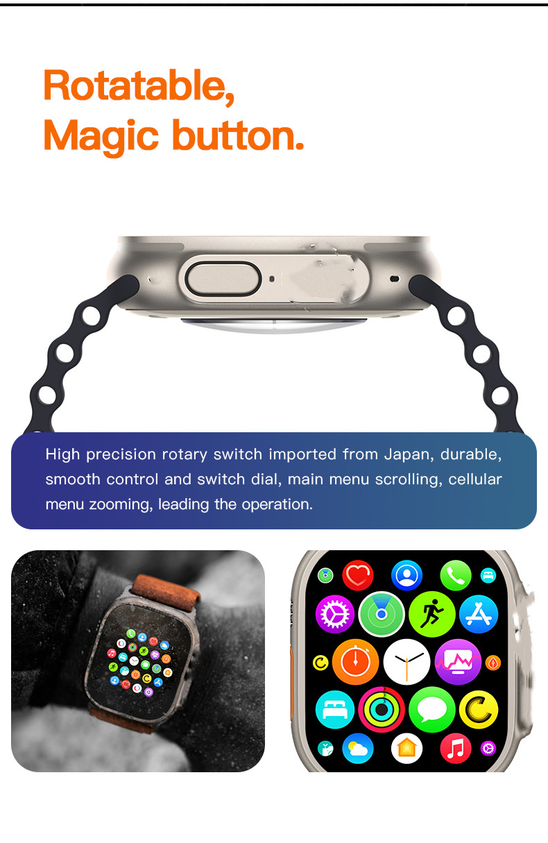 Support Sim Card 4G Smart Watch T83 Pro 2.03 HD Ultral 10 Smart Watch ...