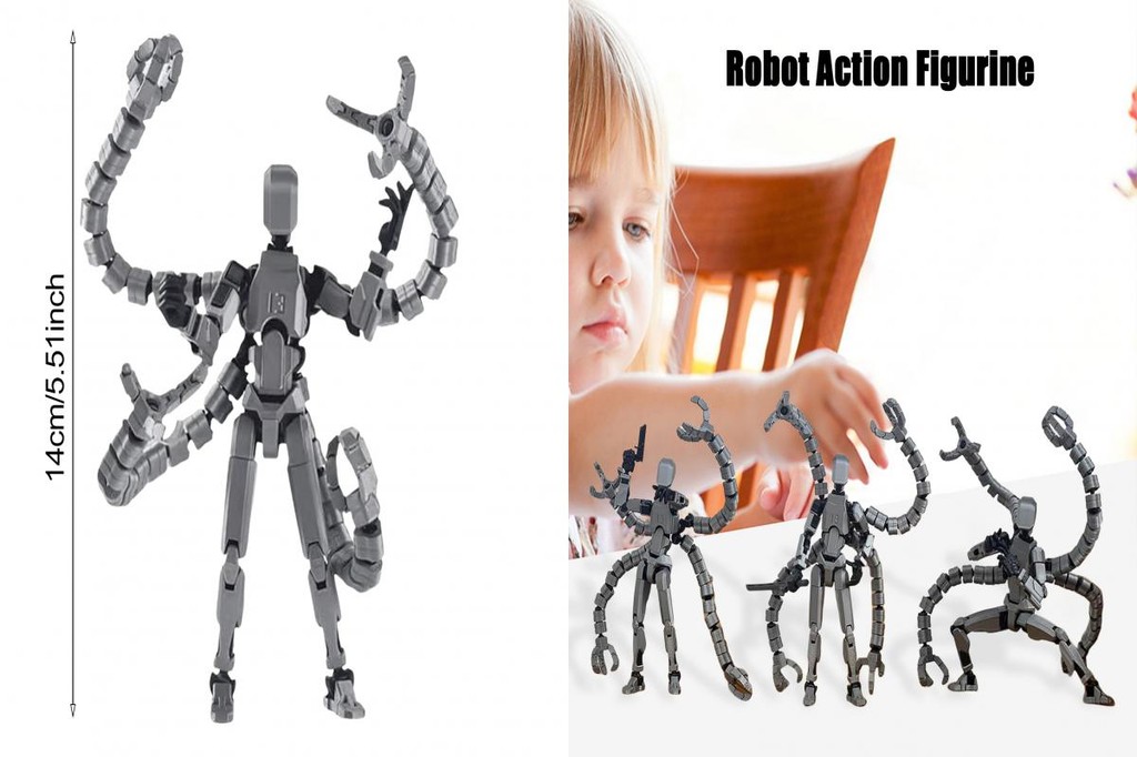 PANDU Dummy Action Figure 3d Printed Action Figure Flexible Robot ...
