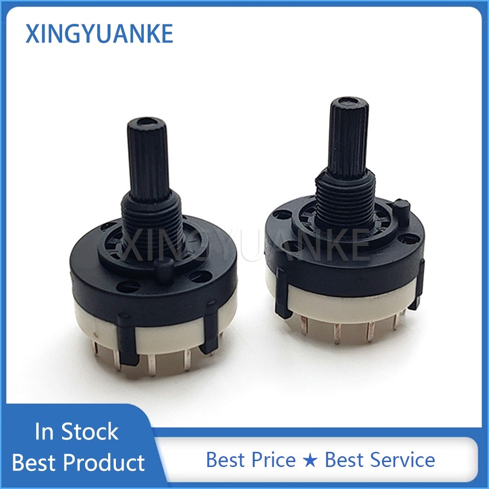 2Pcs/lot RS26 2 Pole 6 Position Selectable Band Rotary Channel Selector ...