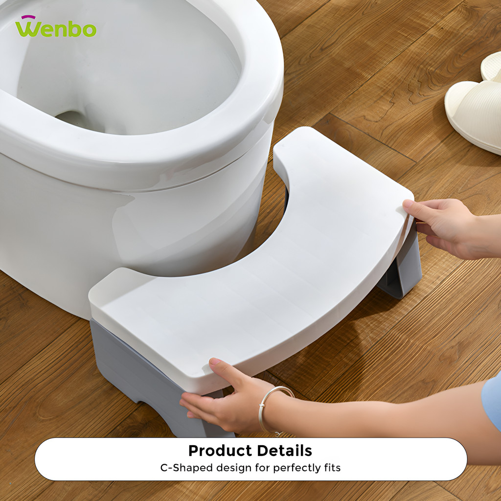 Wenbo Footrest Toilet Squaty Foot Step Potty Healthy Toilet Squat ...