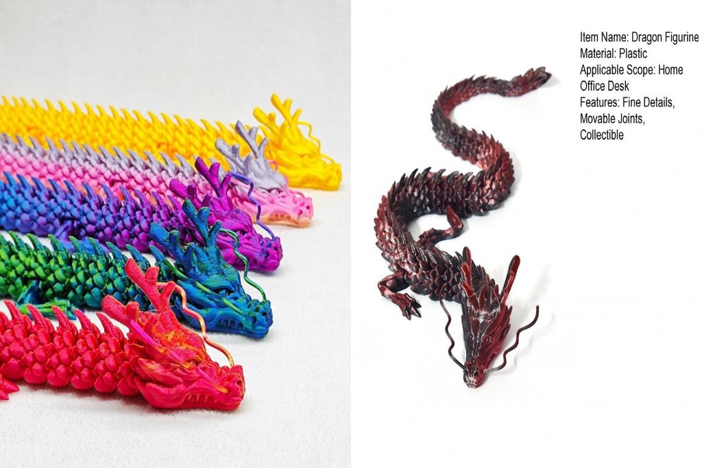 BF Durable Dragon Collectible Fine Details Dragon Model Handcrafted ...