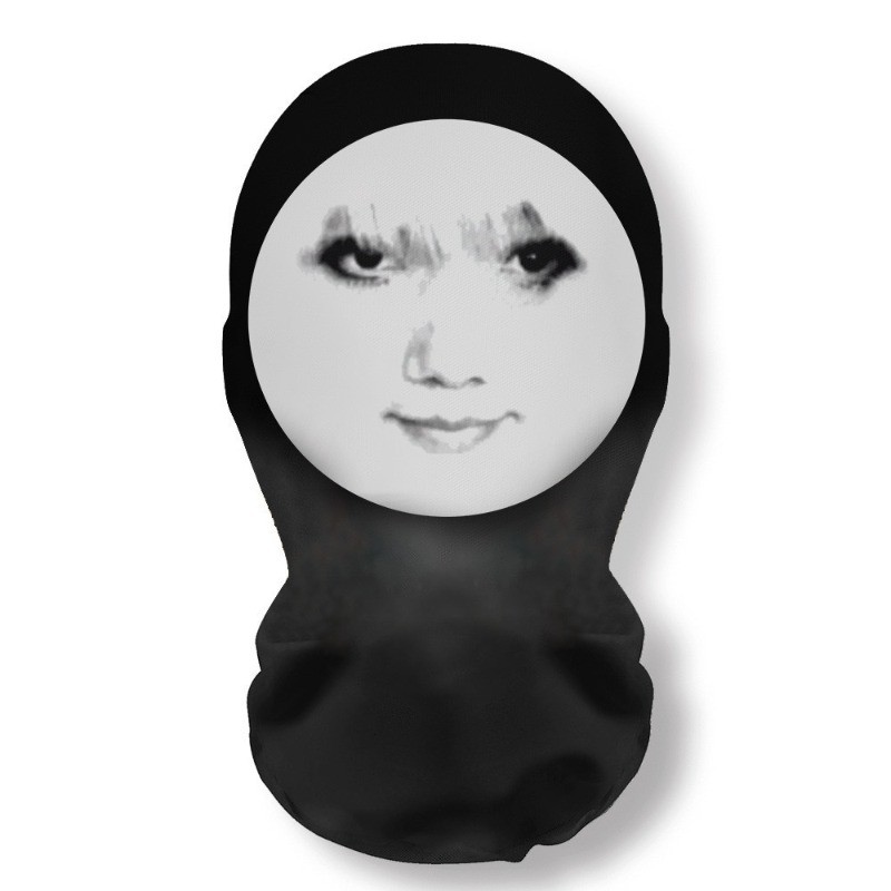 New spoof 3D mesh funny headgear face print mask dress up trick head ...